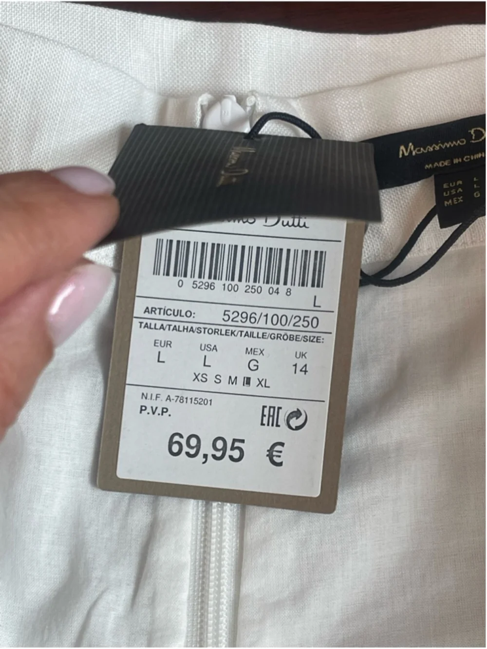 Massimo Dutti | Skirts | Massimo Dutti White Linen Blend Belted Midi ...